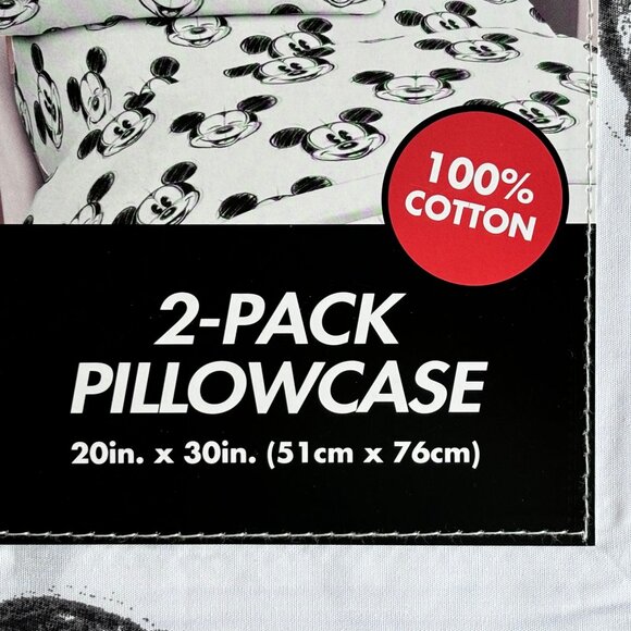 Disney | Bedding | Disney Classic Mickey Mouse 2pack Standard Size ...